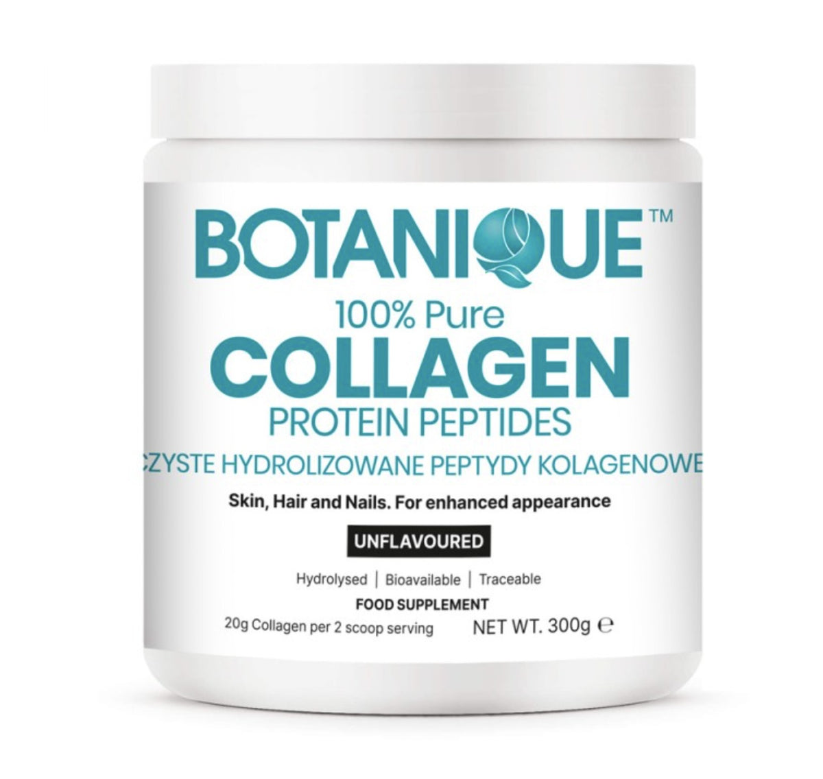 Pure Hydrolyzed Collagen Peptides 300g - Premium Quality Collagen ...